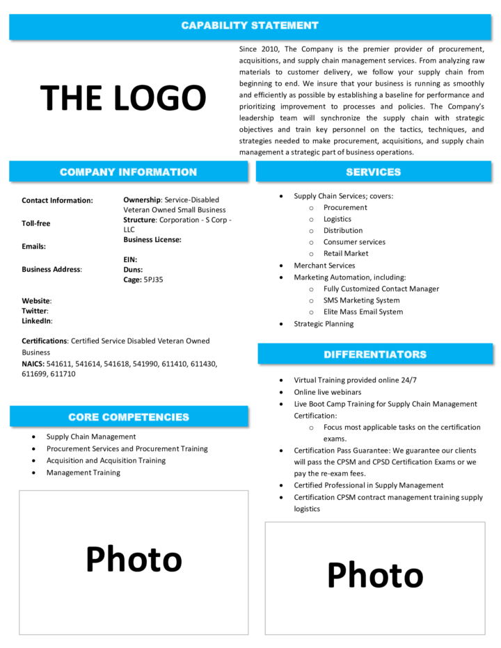 Complete Guide to Crafting a Winning Capability Statement